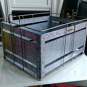 Magnolia | Accents | One Magnolia Metal Storage Bin By Joanna Gaines ...